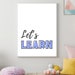 Lets Learn Digital Poster, Kids Educational Homeschool Decor, Classroom ...