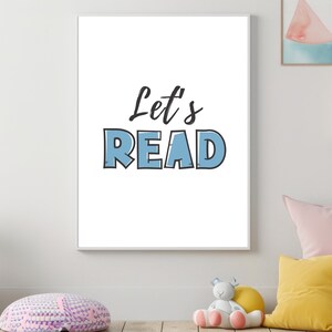 Lets Read Digital Download for Classroom, Kids Learning Digital Print ...