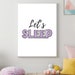Lets Sleep Digital Download, Kids Bedroom Wall Art Decor, Trendy ...