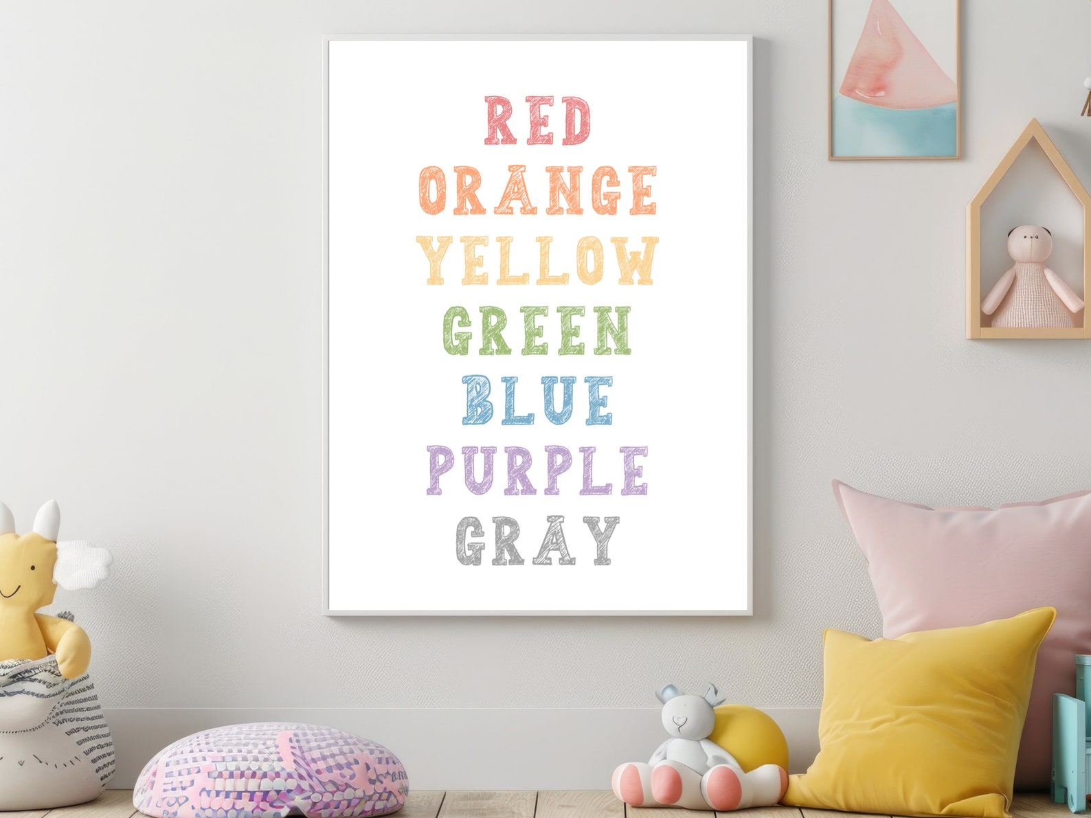 Crayon Colors Capital Digital Download, Educational Colors Poster ...