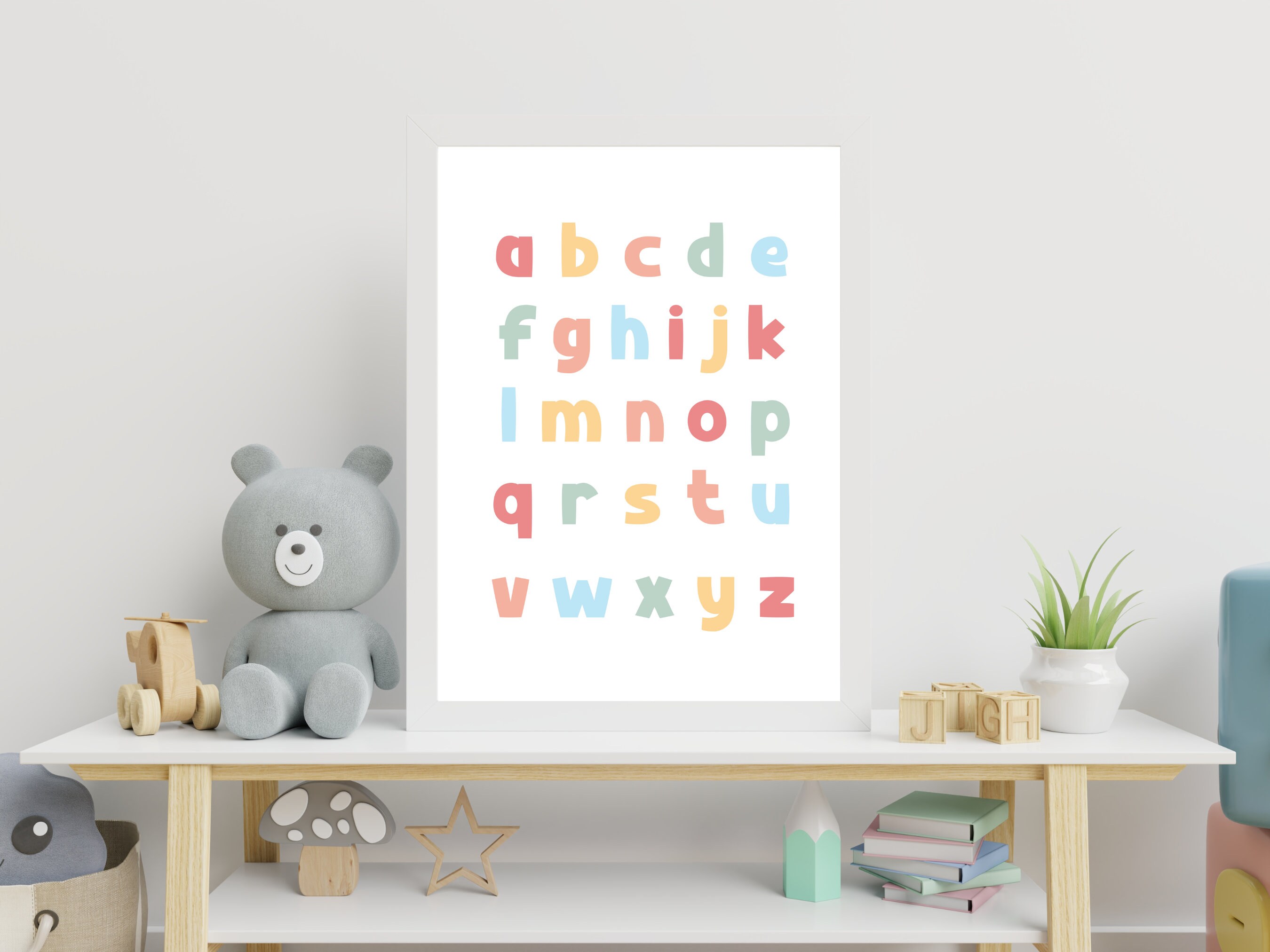 Lowercase Alphabet Poster Digital Download, Homeschool Classroom Wall ...