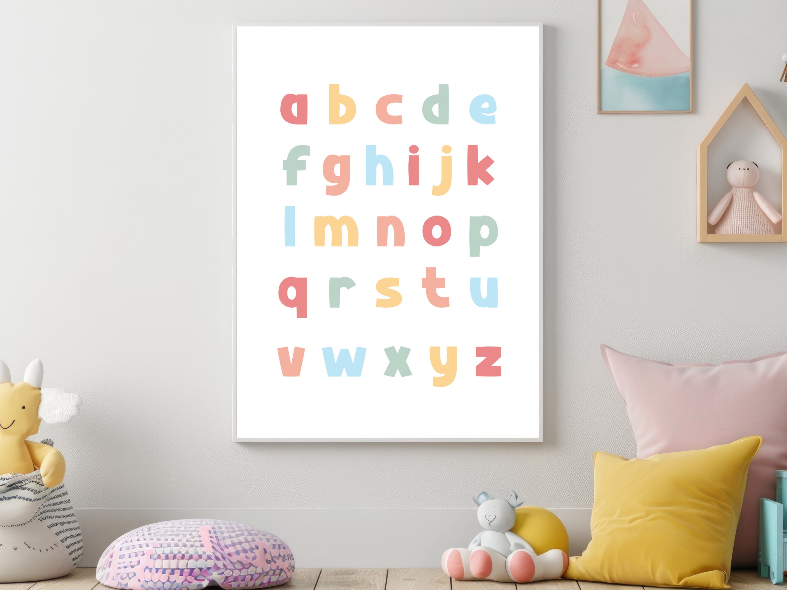 Lowercase Alphabet Poster Digital Download, Homeschool Classroom Wall ...