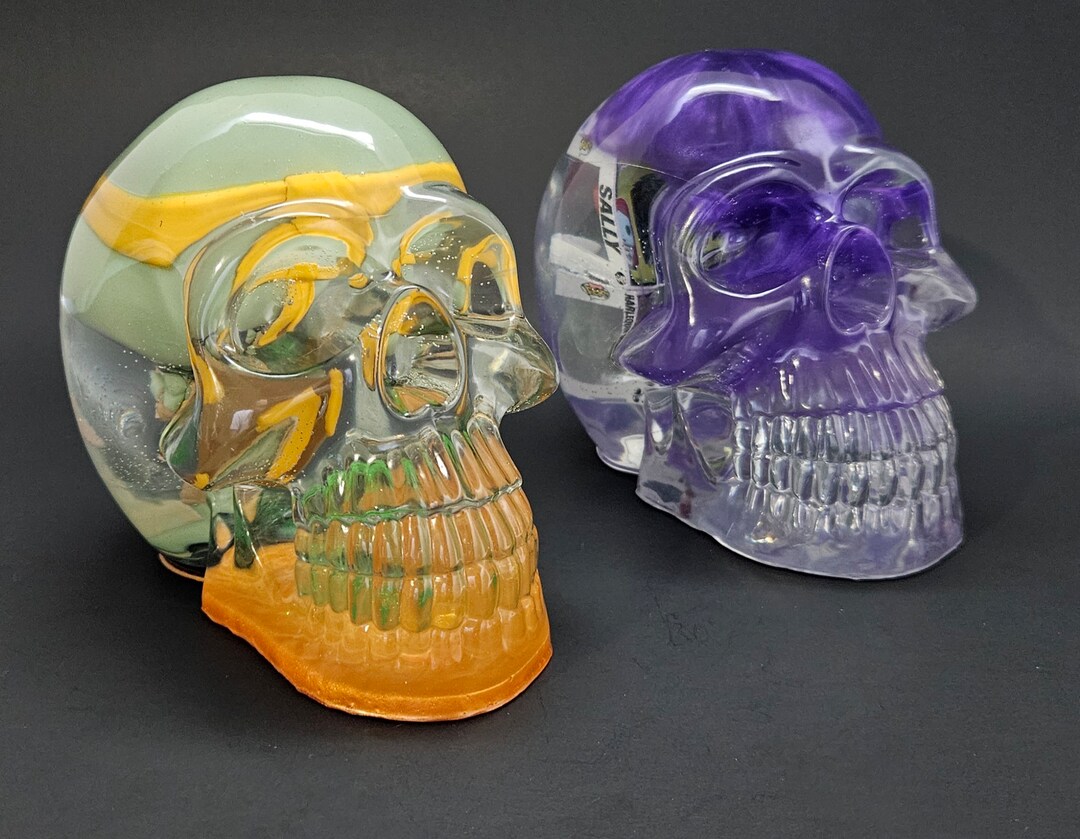 Eternal Enigma: Giant Resin Skull Unveil the Depths of Mystery - Etsy