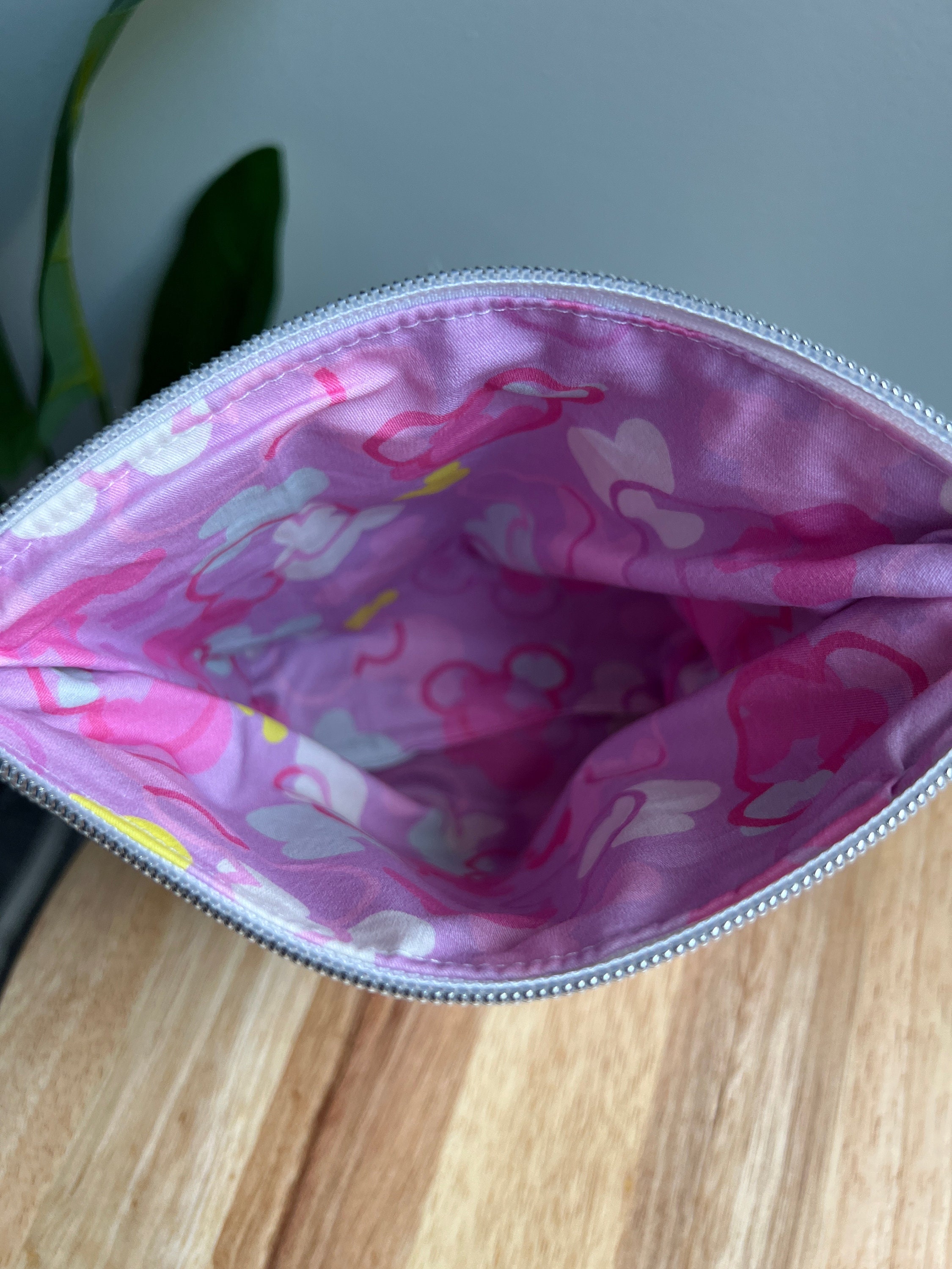 Pink Glitter Pouch - Etsy