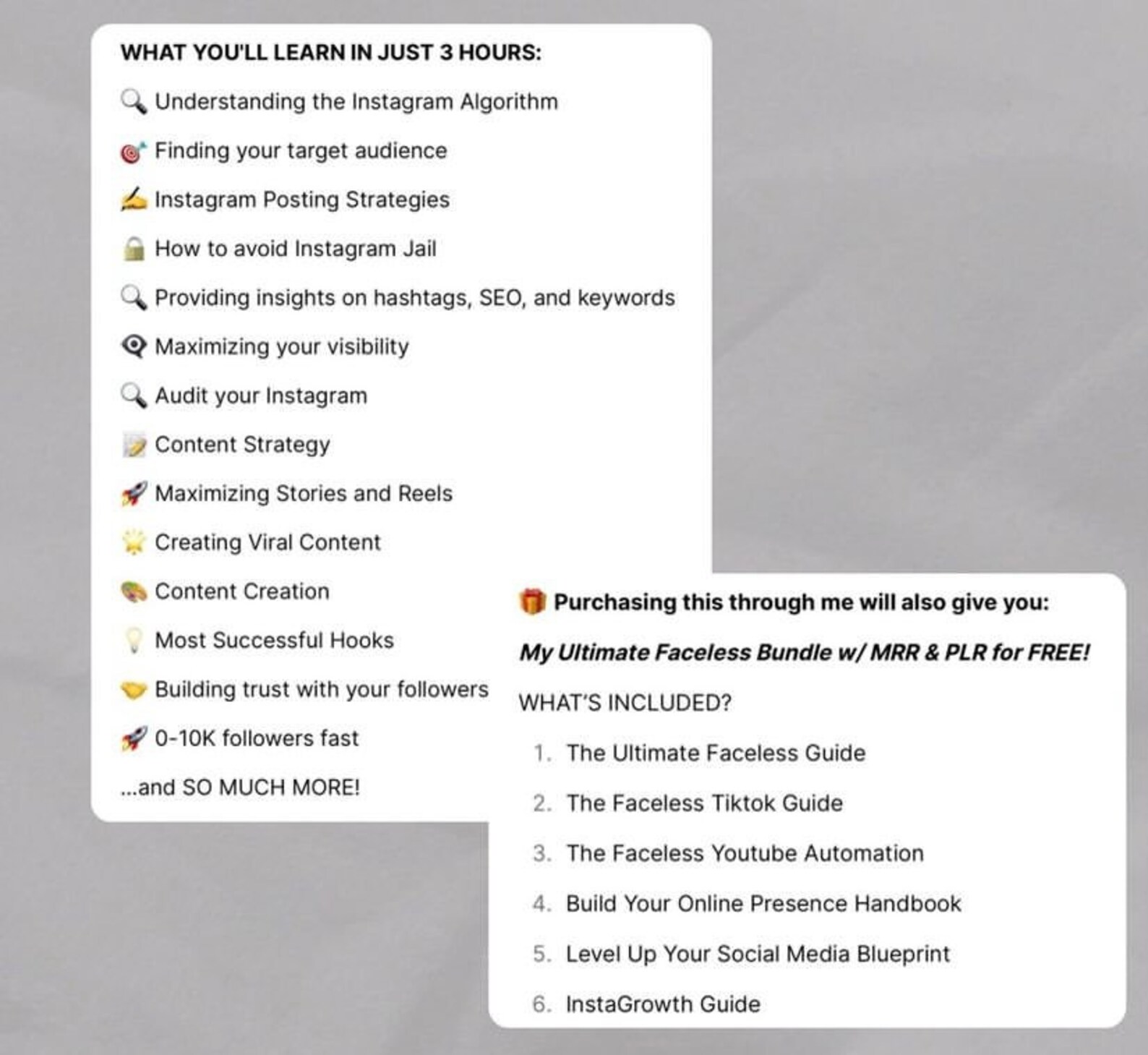 The Instagram Growth Blueprint Course W/ PLR & MRR - Etsy