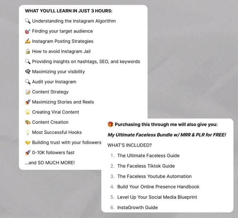 The Instagram Growth Blueprint Course W/ PLR & MRR - Etsy