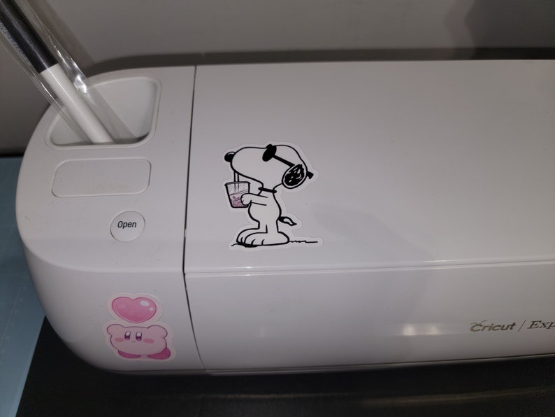 Cool Snoopy Drinking Boba Tea Vinyl Sticker waterproof - Etsy