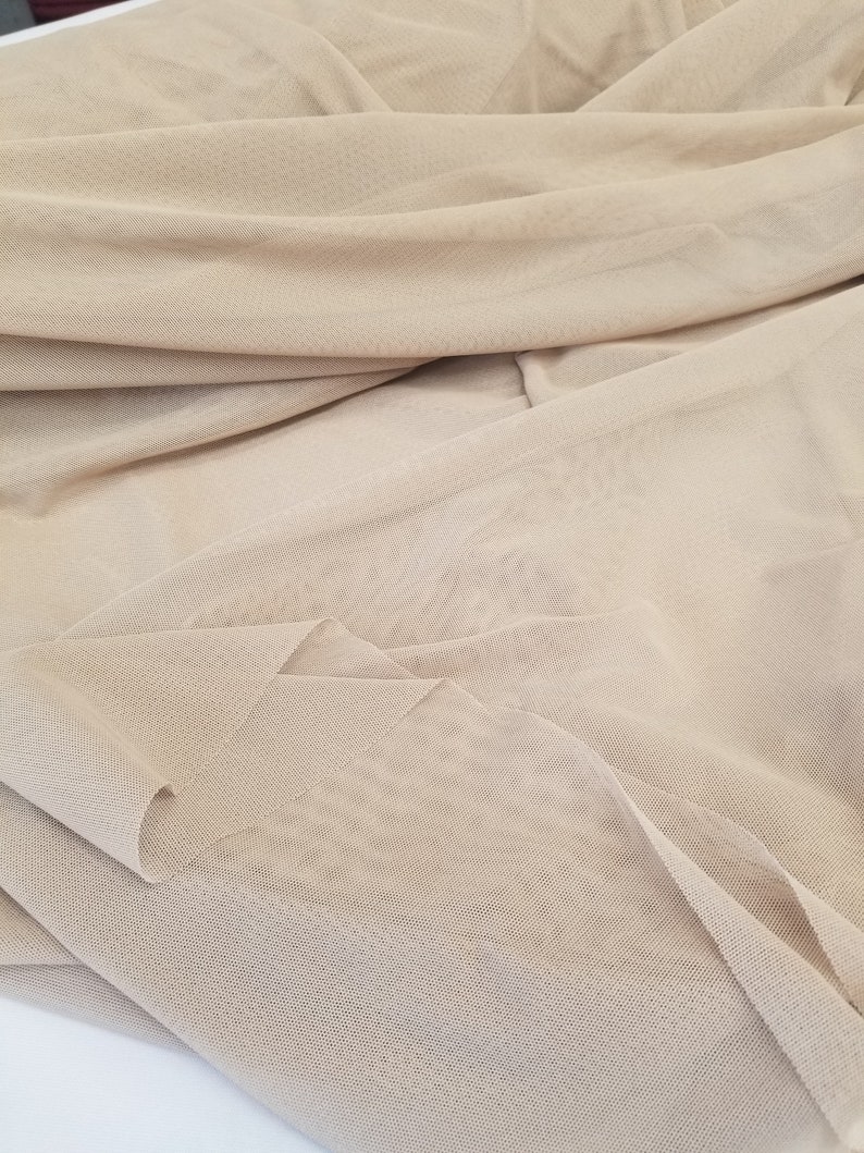 Natural Power Mesh, 4-way Stretch, Nylon/spandex 60 Wide, Sells by the ...