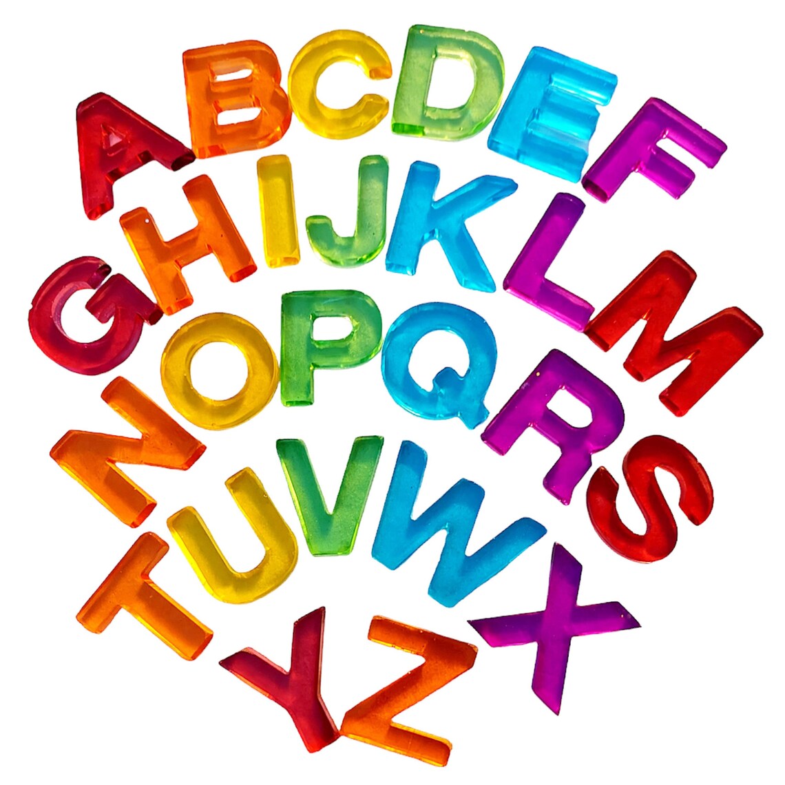 Uppercase or Lowercase Resin Alphabet, Letters, Alphabet & Playmat ...