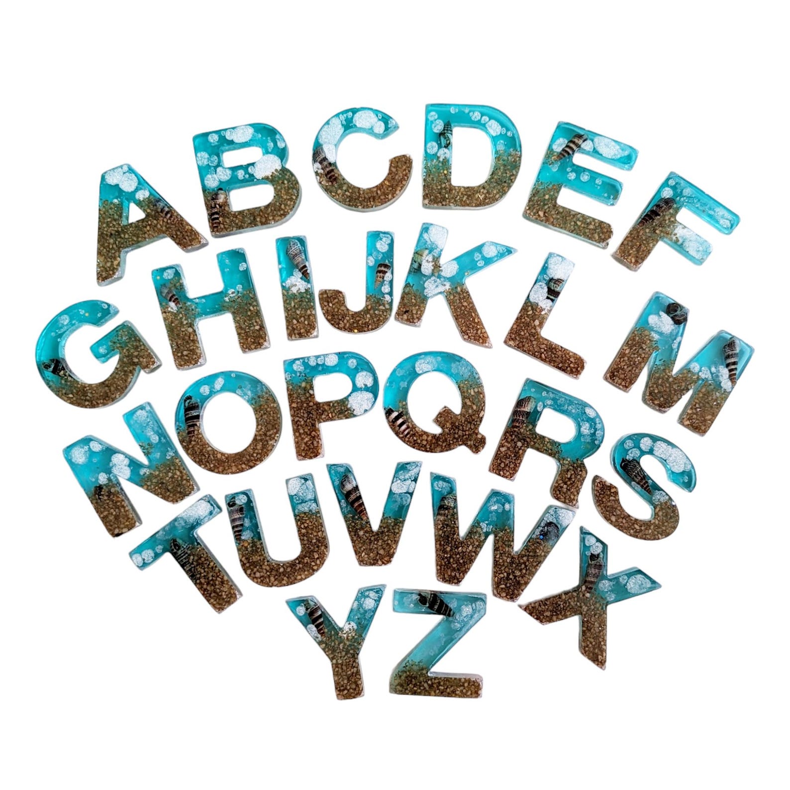 Uppercase or Lowercase Resin Alphabet, Letters, Alphabet & Playmat ...
