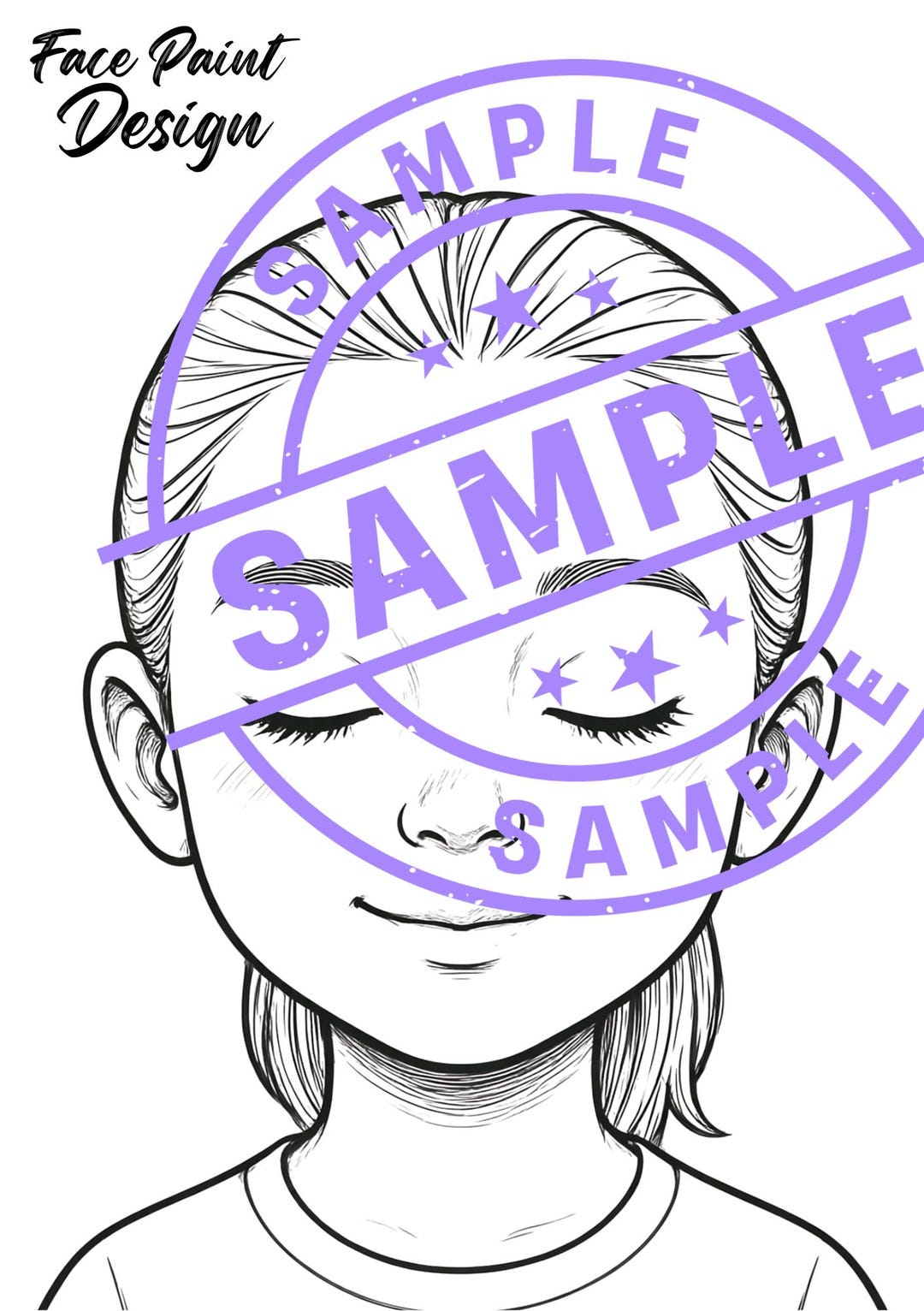 Face Paint Practice 10 Different Sheets Template PDF - Etsy Australia