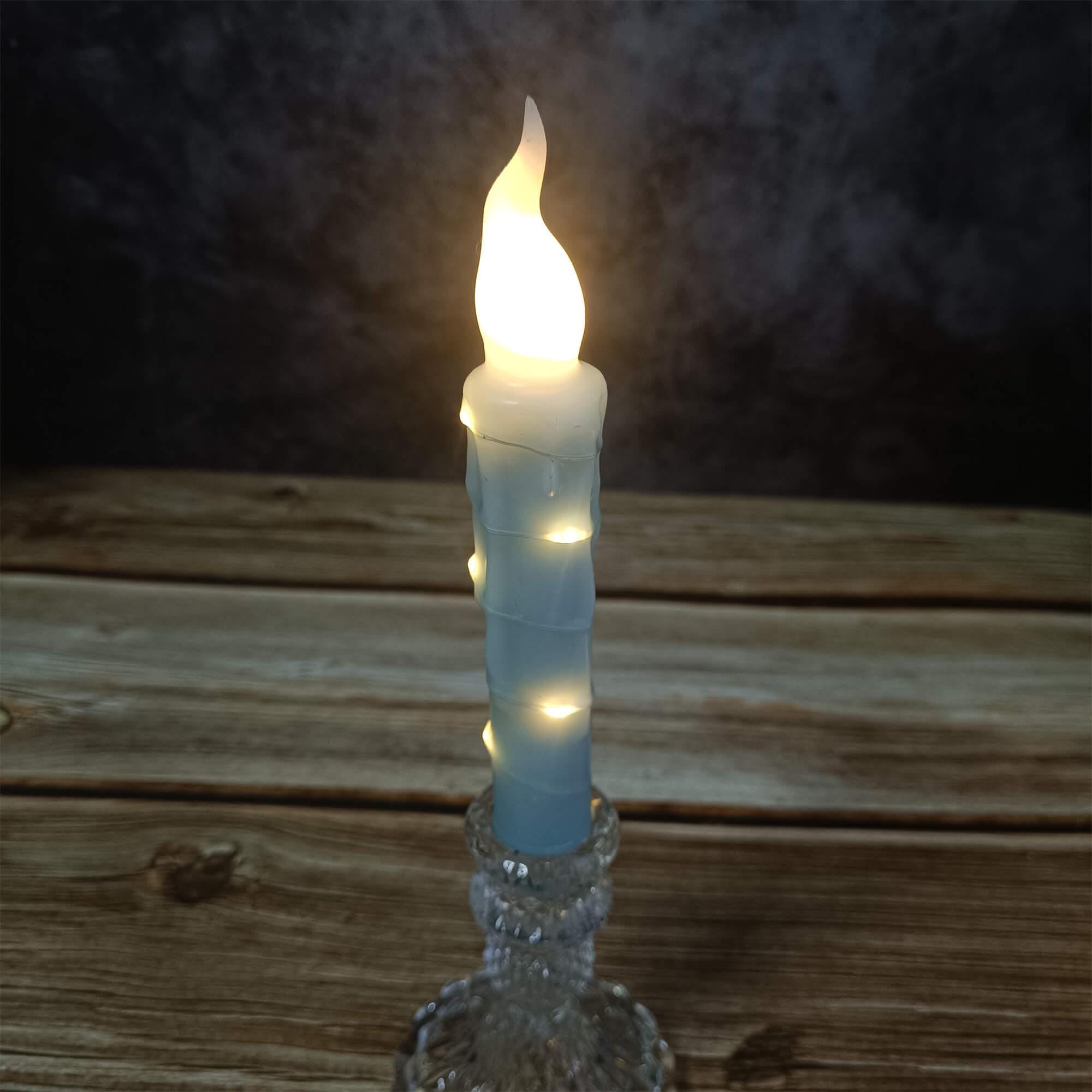 6.7 Inch Colorful Flameless Candles, LED Taper Candles With Light ...