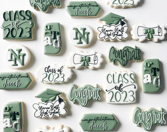 36 Custom Graduation Sugar Cookiesgraduation Party Cookiesgraduation ...