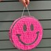 90s Pink Smiley Face Piñata - Etsy