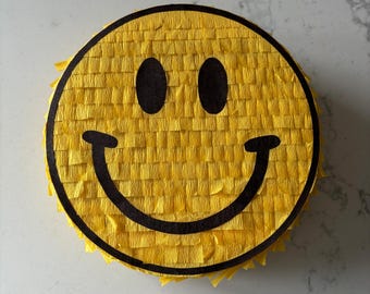 90s Pink Smiley Face Piñata - Etsy
