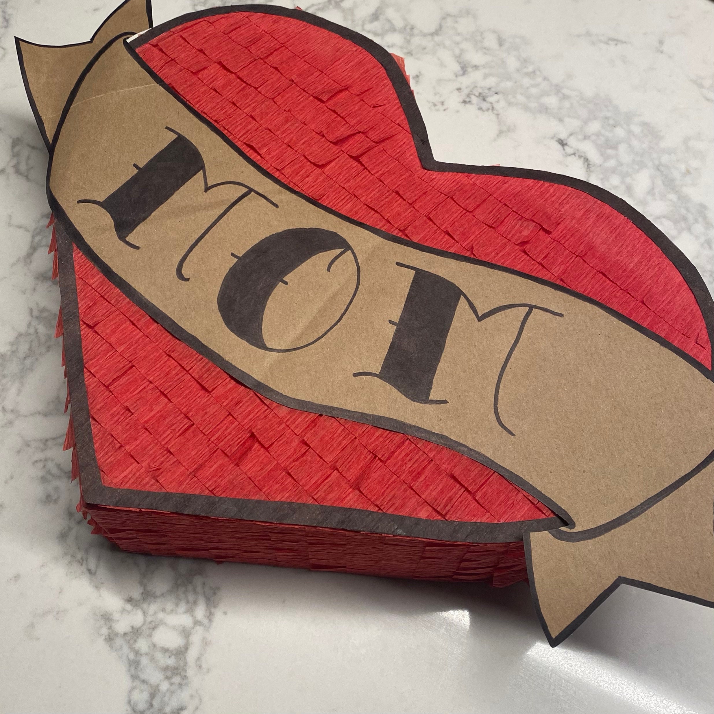 Tattoo-inspired Heart Banner Piñata - Etsy