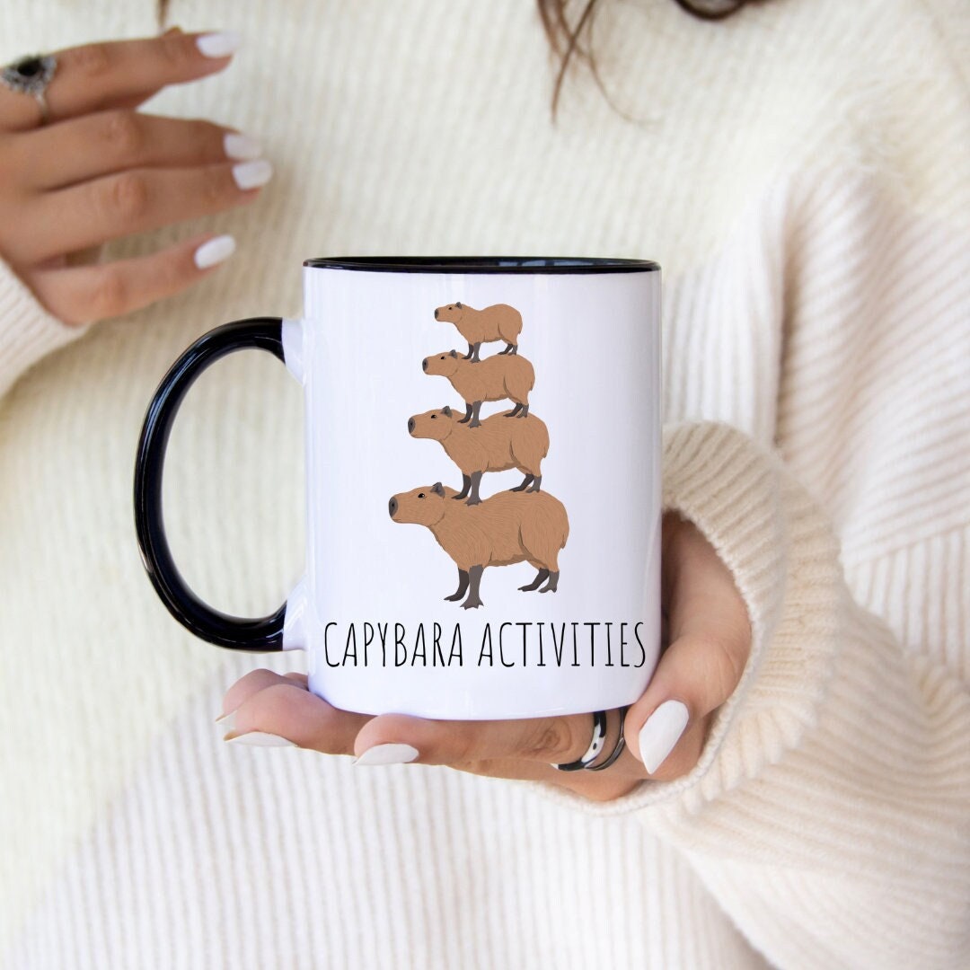 Capybara Tower, Capybara Meme Mug, Roommate Gift, Bestfriend Gift for ...