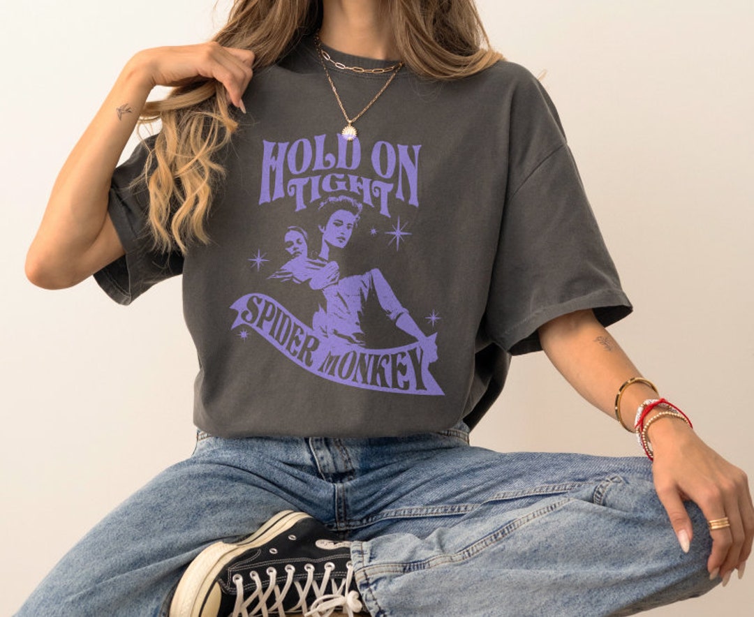 Hold on Spider Monkey Tee - Etsy