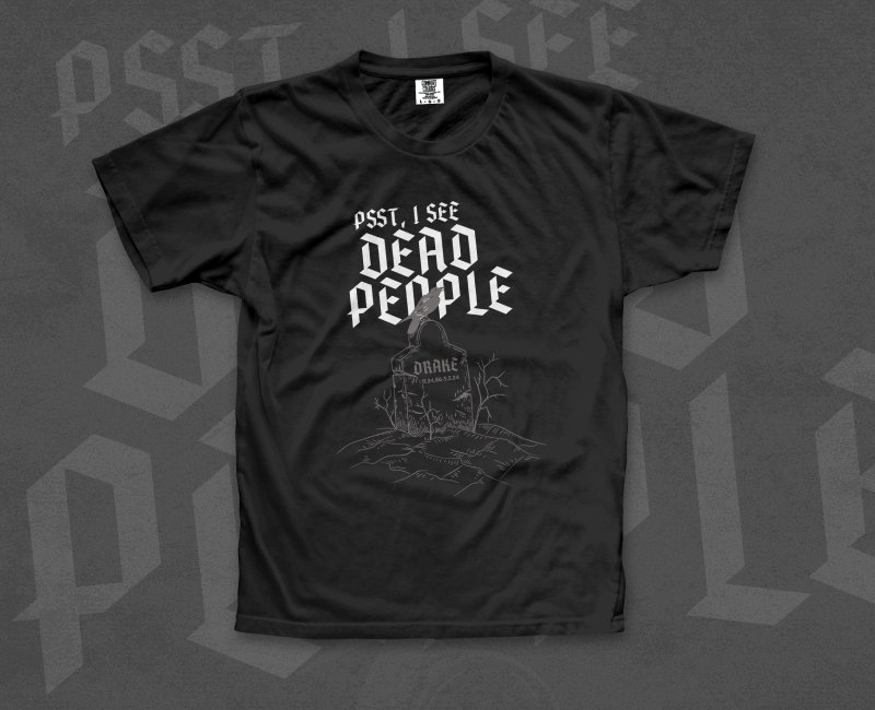 Psst, I See Dead People Tee - Etsy