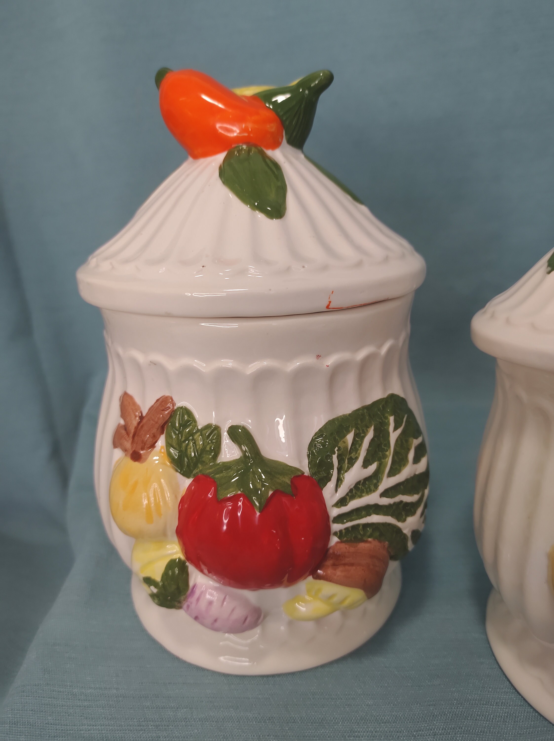 4 Piece Cottagecore Canister Set With Lids - Etsy