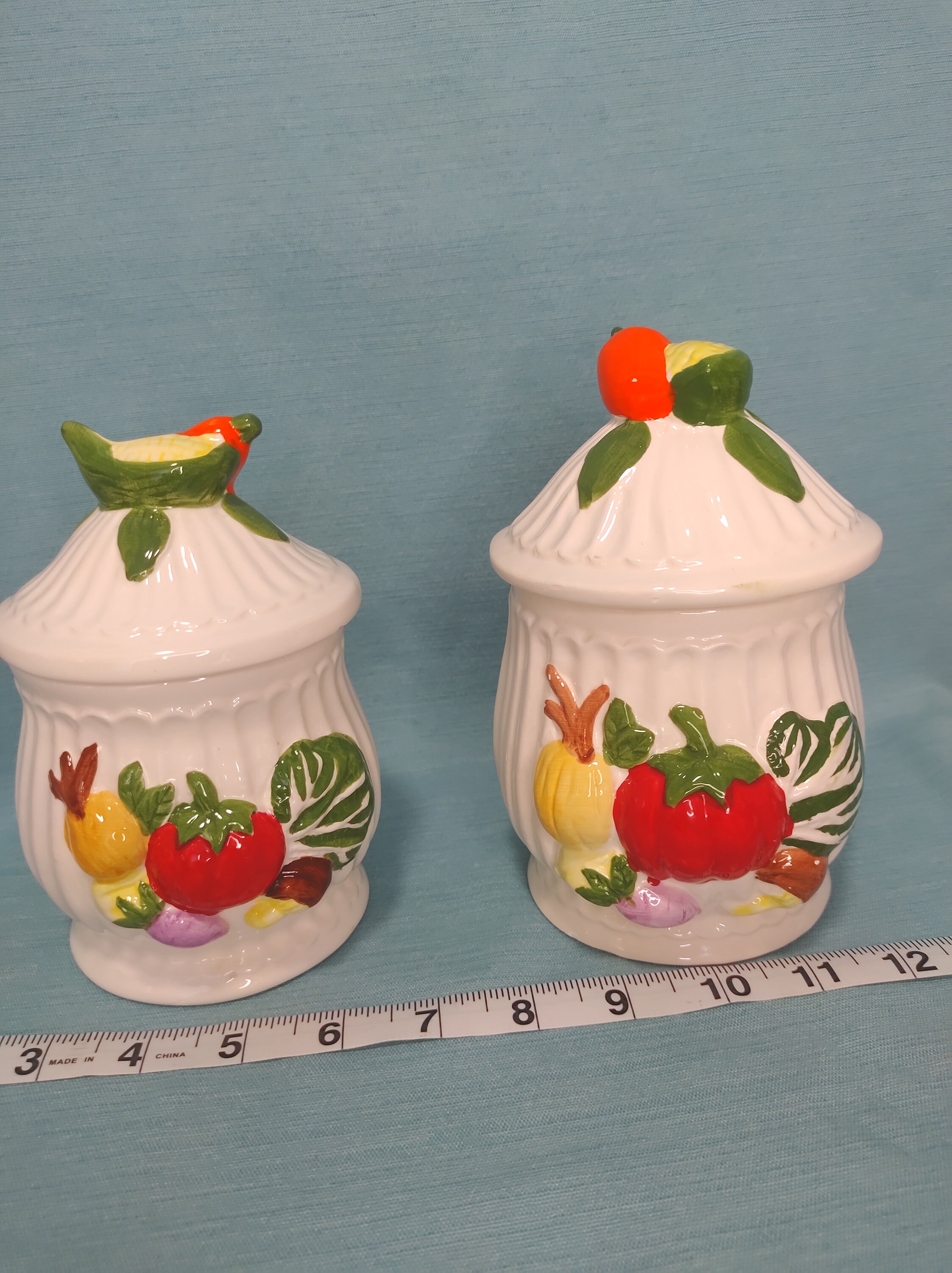 4 Piece Cottagecore Canister Set With Lids - Etsy