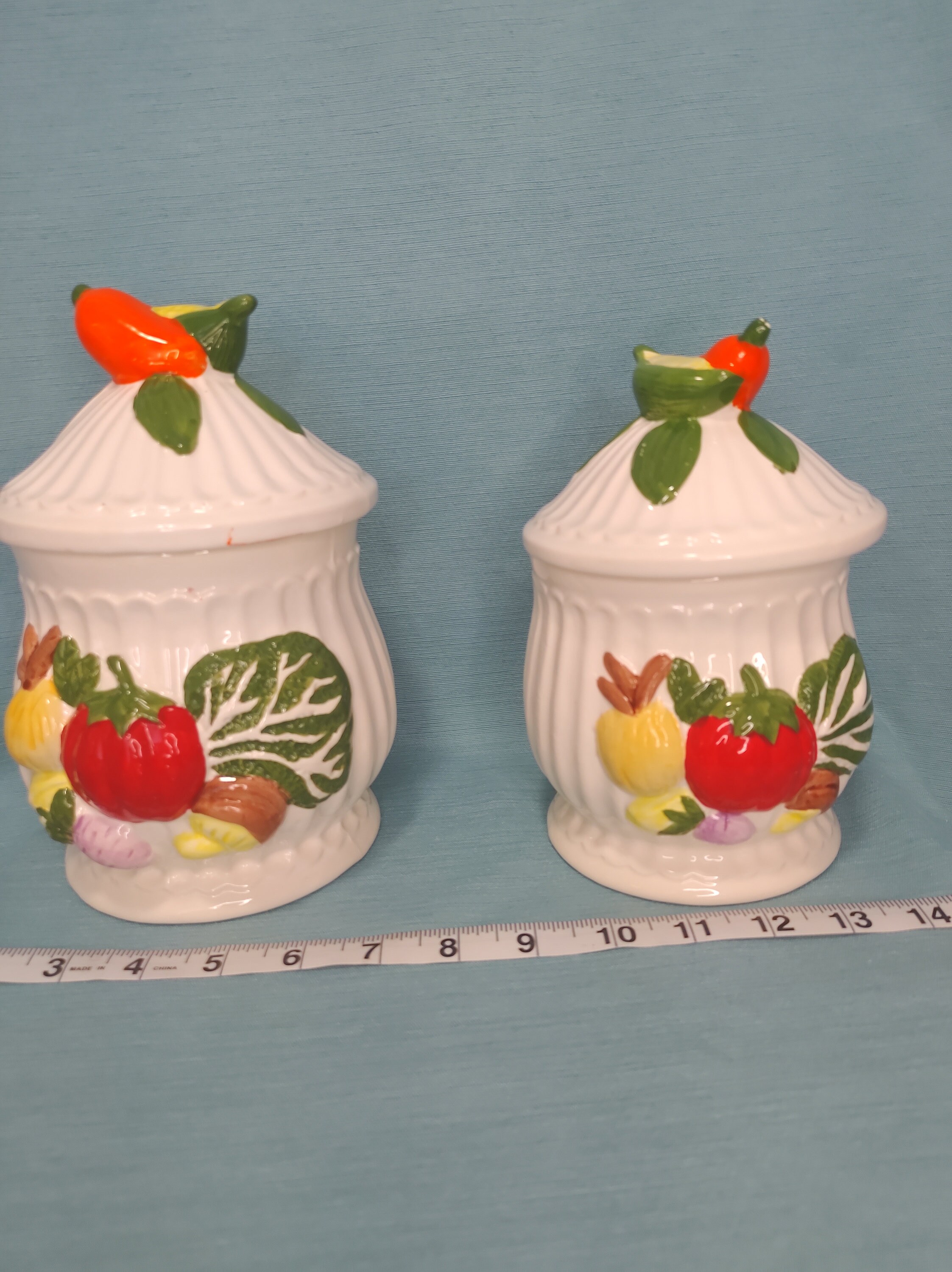 4 Piece Cottagecore Canister Set With Lids - Etsy