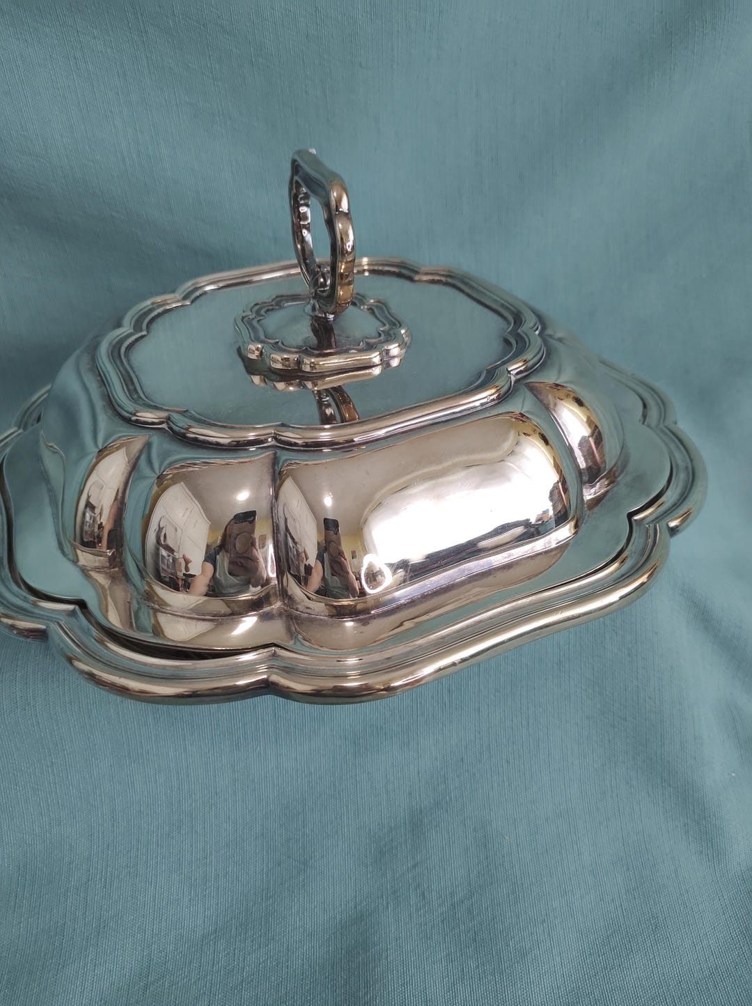 Vintage Silver Serving Dish With Lid - Etsy