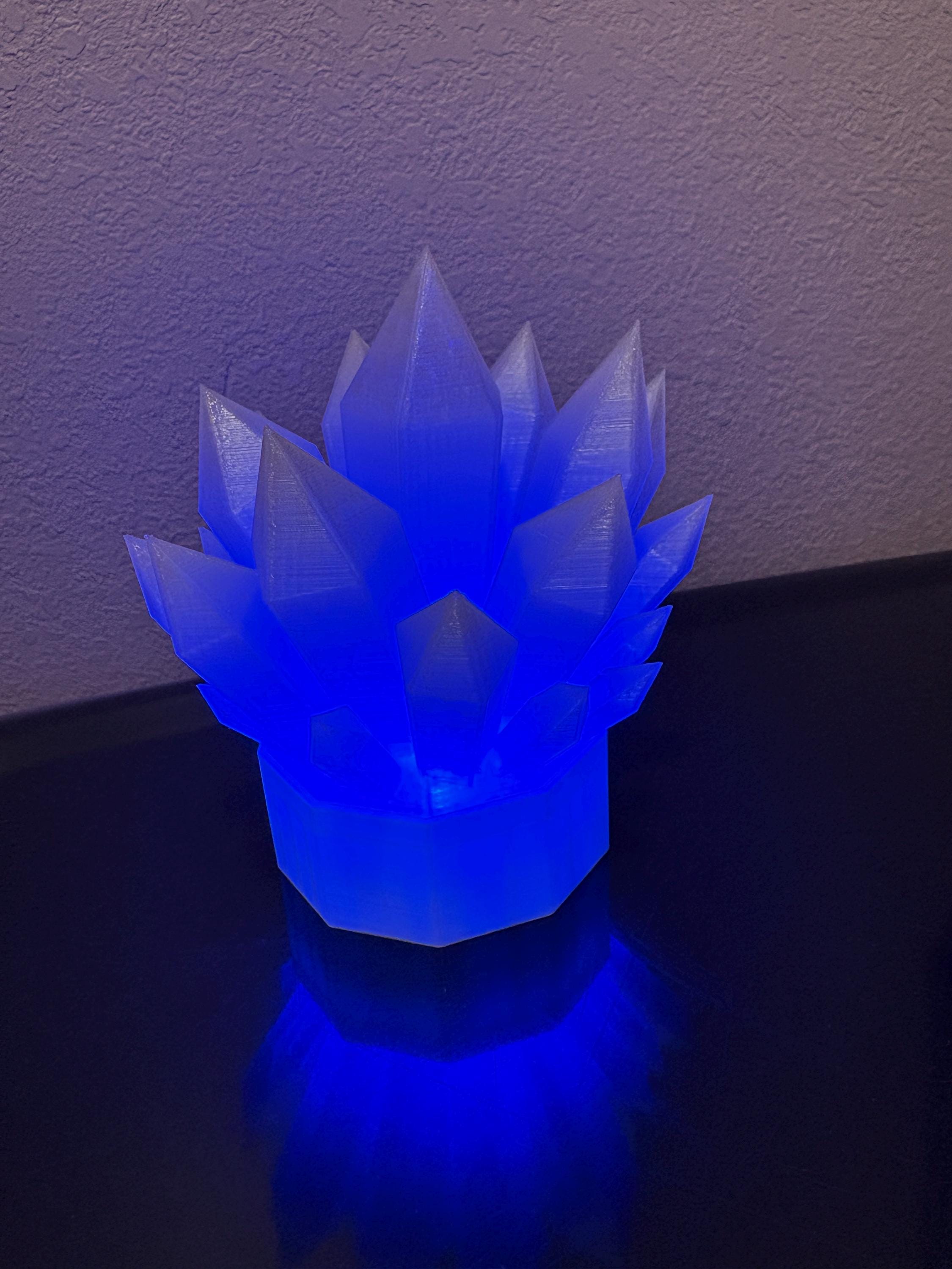 3D Printed LED Crystal Lamp – Mystical Light for Magical Spaces - Etsy