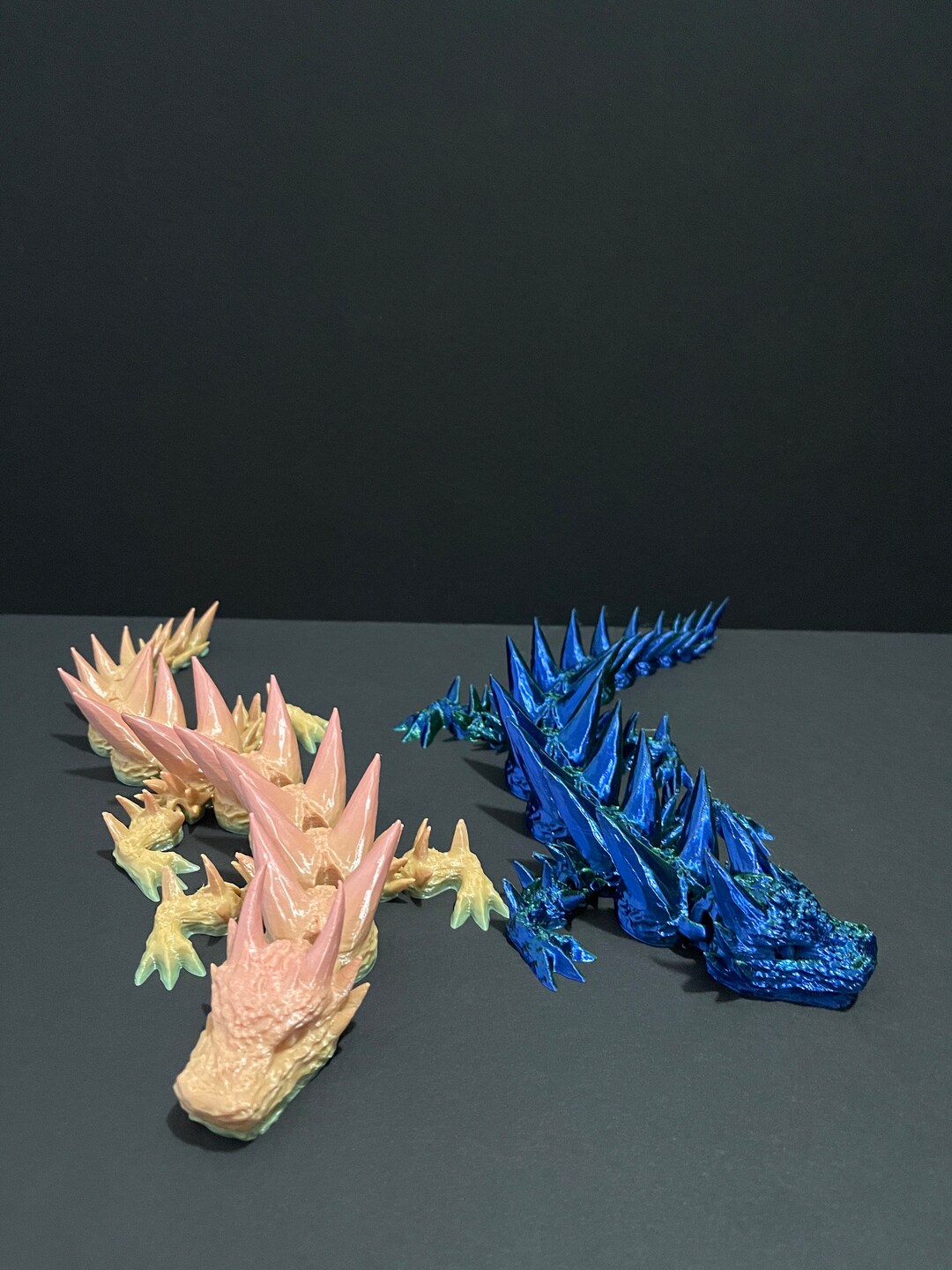 Articulated Bone Spike Dragon Toy Crystal - Etsy