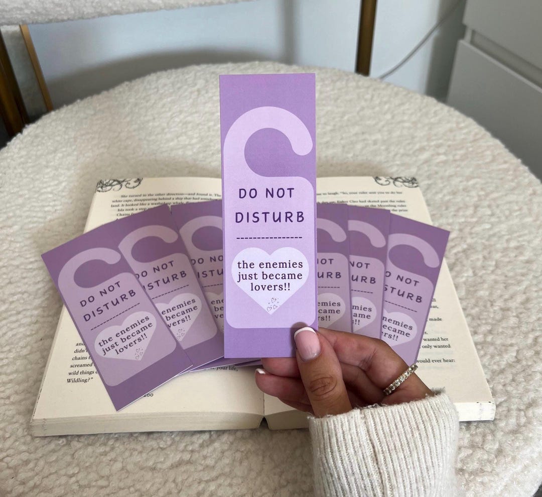 The Purple do Not Disturb Bookmark / Funny Bookmark / Purple Bookmark ...