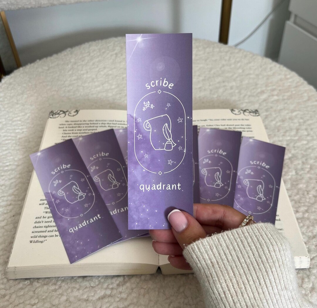 The Purple Fourth Wing Scribe Quadrant Inspired Bookmark Inspired by ...