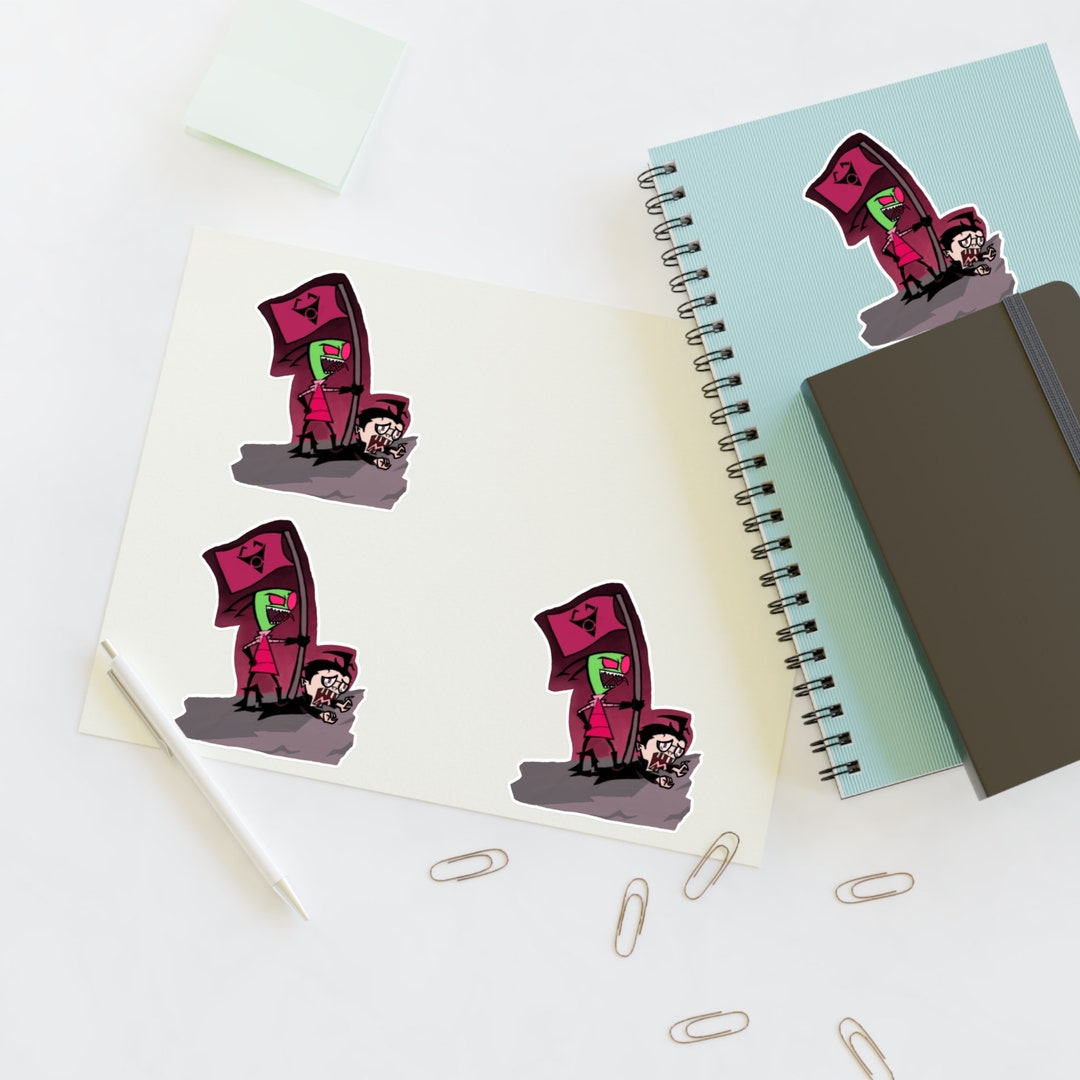 Invader Zim-victory, 4pc Sticker Set - Etsy