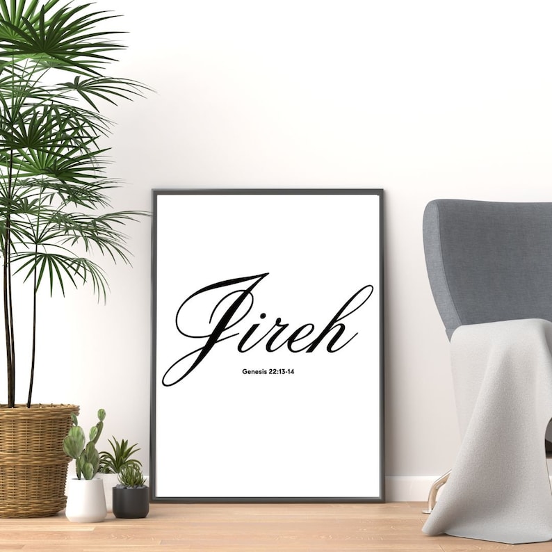 Jehovah Jireh| My Provider| Genesis 22 14| Christian Wall Art | Home ...