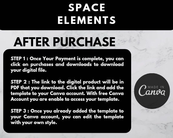 Template Canva 30 Elements of Space Galaxy - Etsy