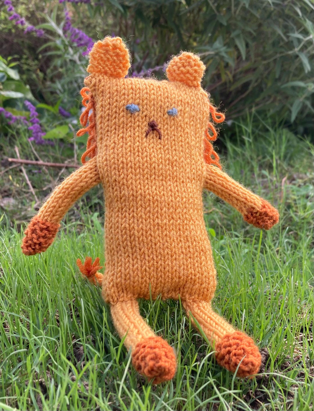 Easy Safari Animal Knitting Pattern Lion Soft Toy, Instant Download ...