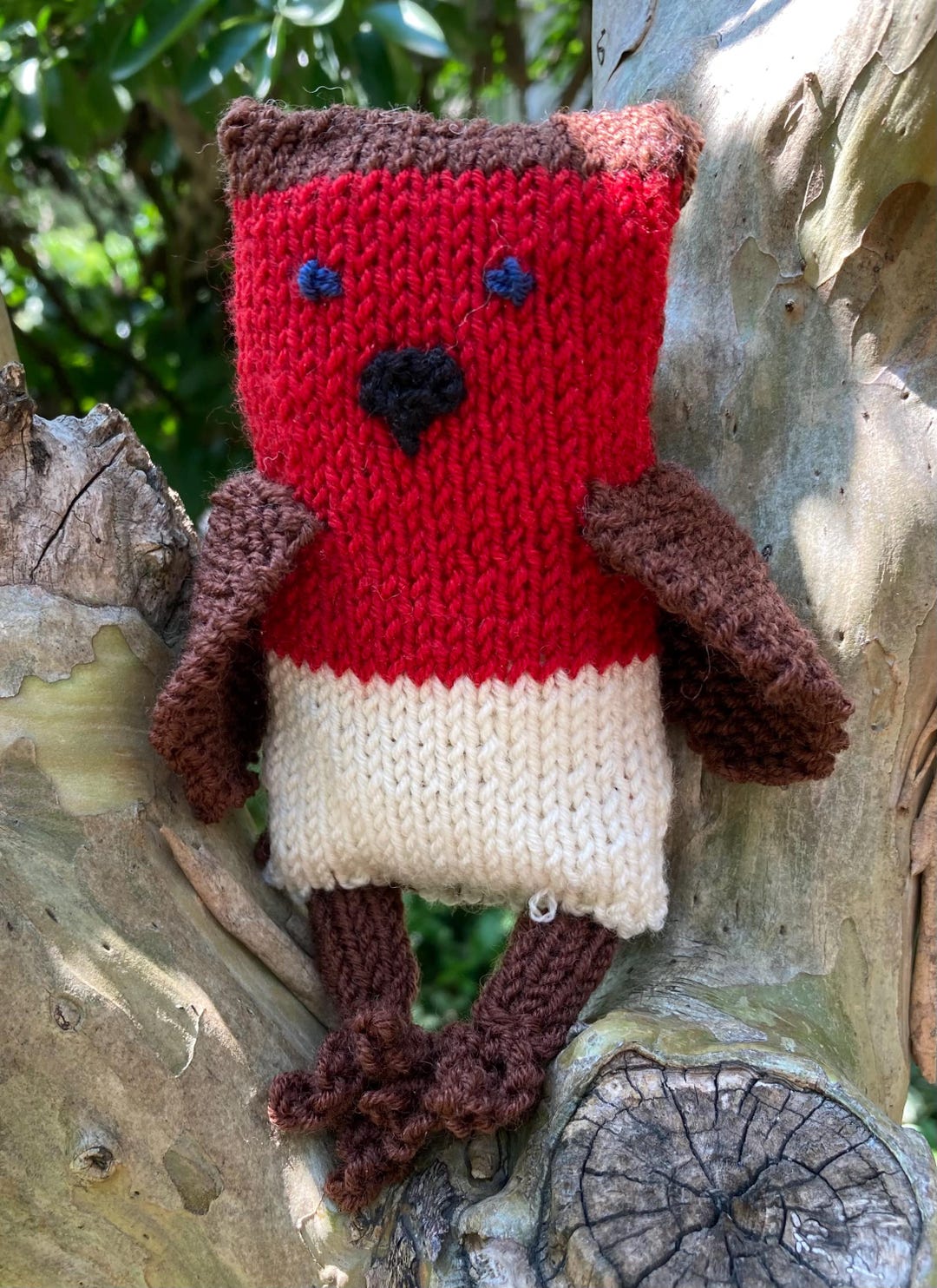 Woodland Robin Knitting Pattern, Easy Knit Soft Toy (PDF Pattern) - Etsy