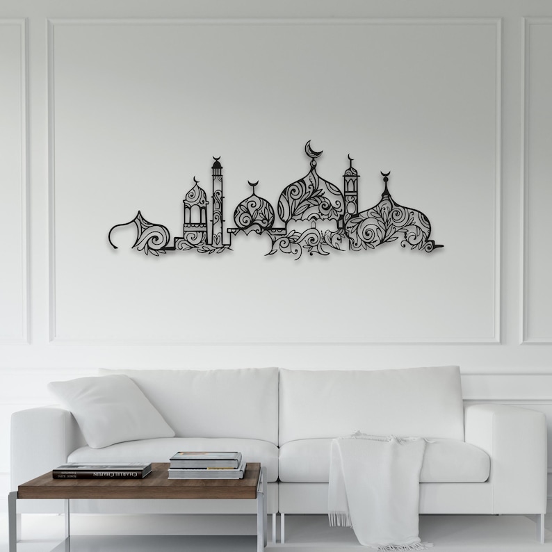 Metal Islamic Mosque Wall Art | Islamic Masjid Wall Art | Arabic Home ...