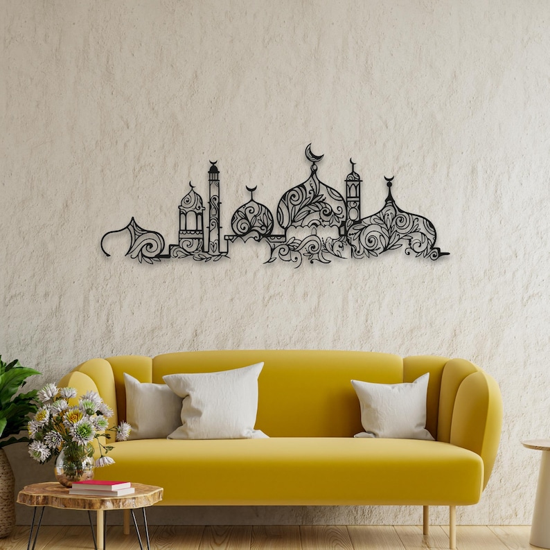 Metal Islamic Mosque Wall Art | Islamic Masjid Wall Art | Arabic Home ...