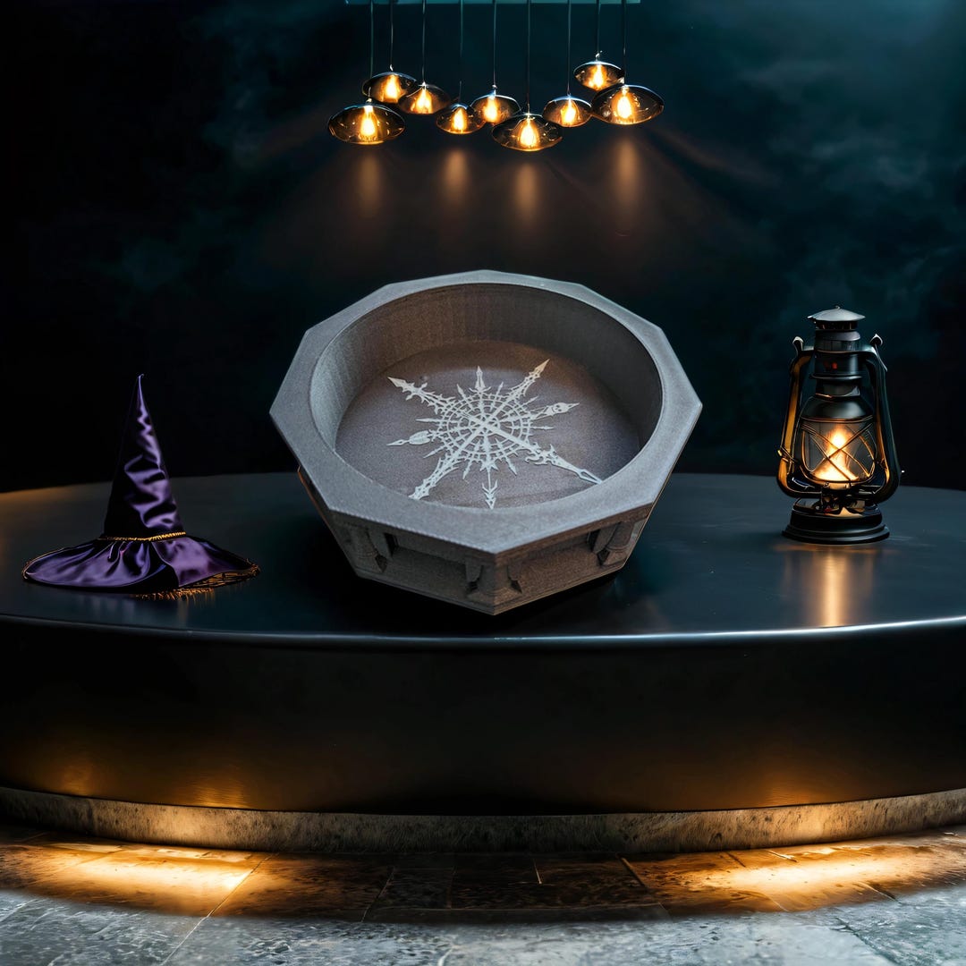 Gothic Decorative Tray, Halloween Tray, Lazy Susan, Gothic Kitchen ...