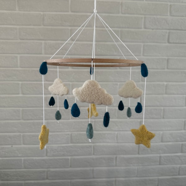 Rain Cloud Mobile - Etsy