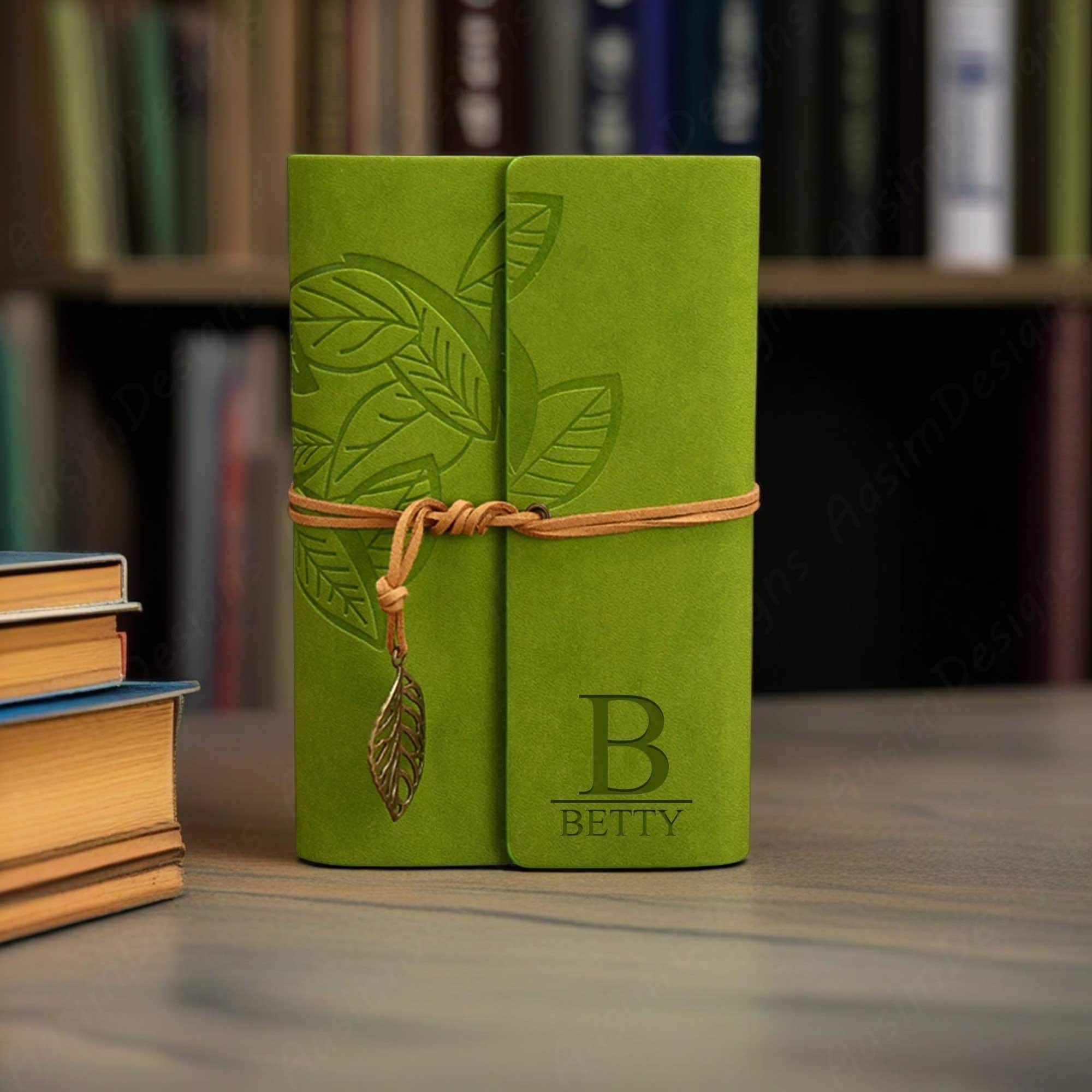 Personalized Name Sketchbook, Custom Leather Journal, Engraved ...