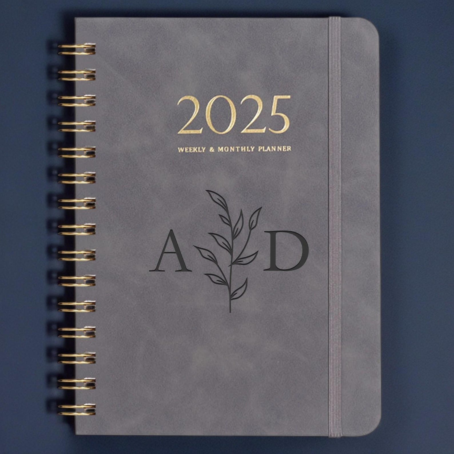 Cahier de planification personnalisé 2025, agenda en cuir personnalisé ...