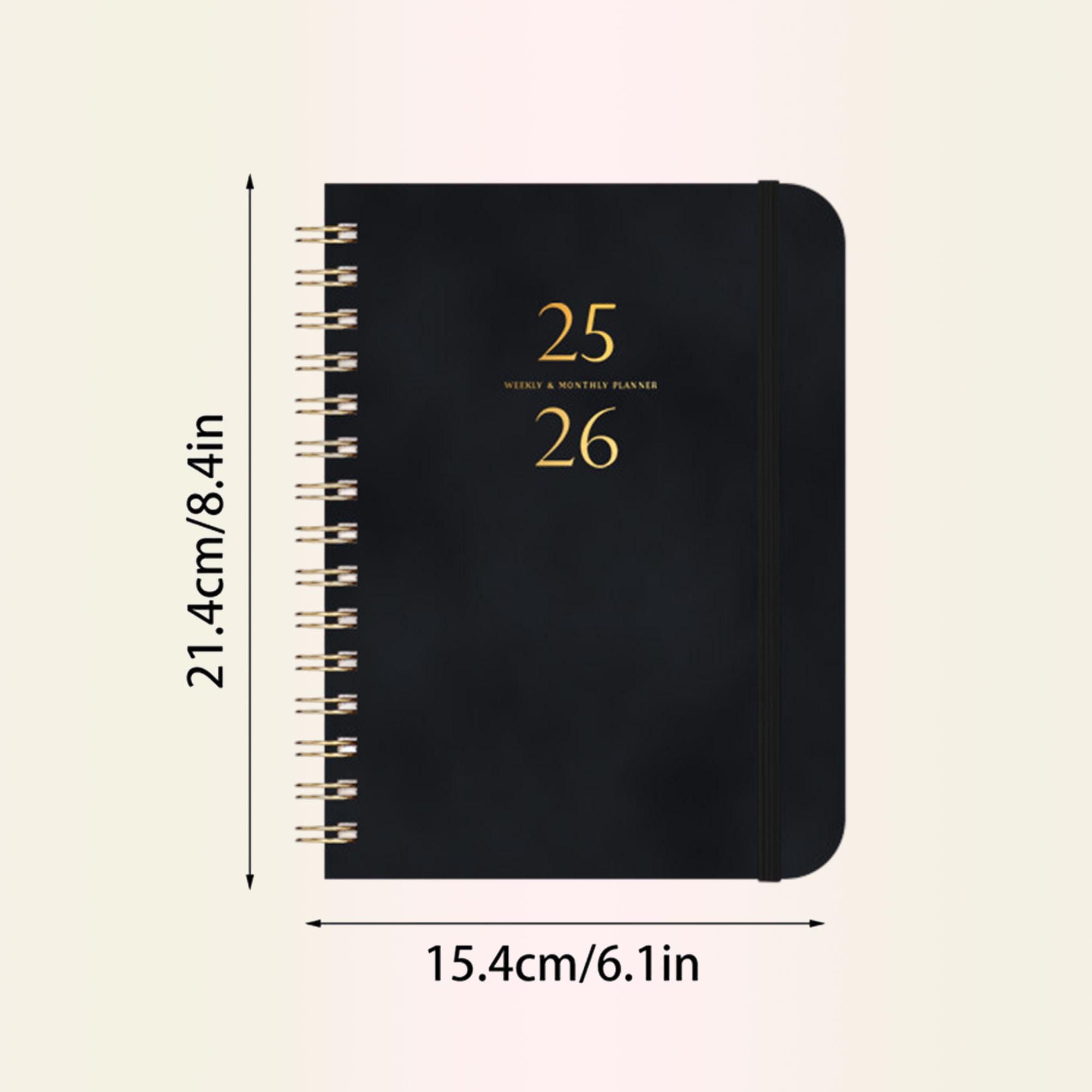 Cahier de planification personnalisé 2025-2026, agenda en cuir ...