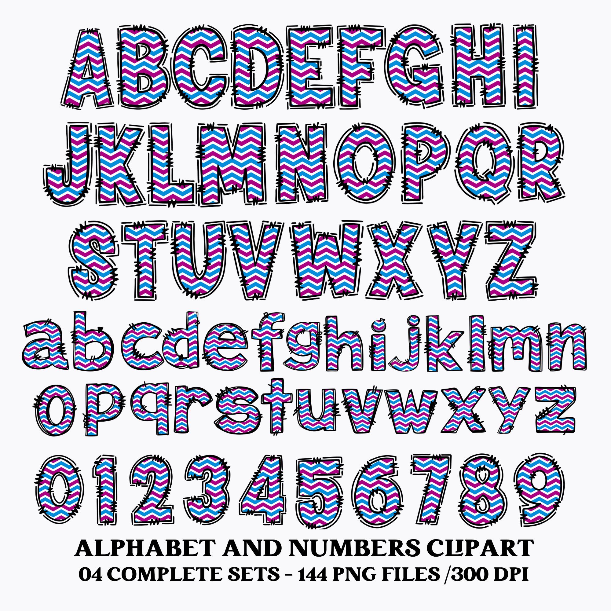 Birthday Alphabet Clipart PNG. 4 Styles With Birthday Clipart. Birthday ...