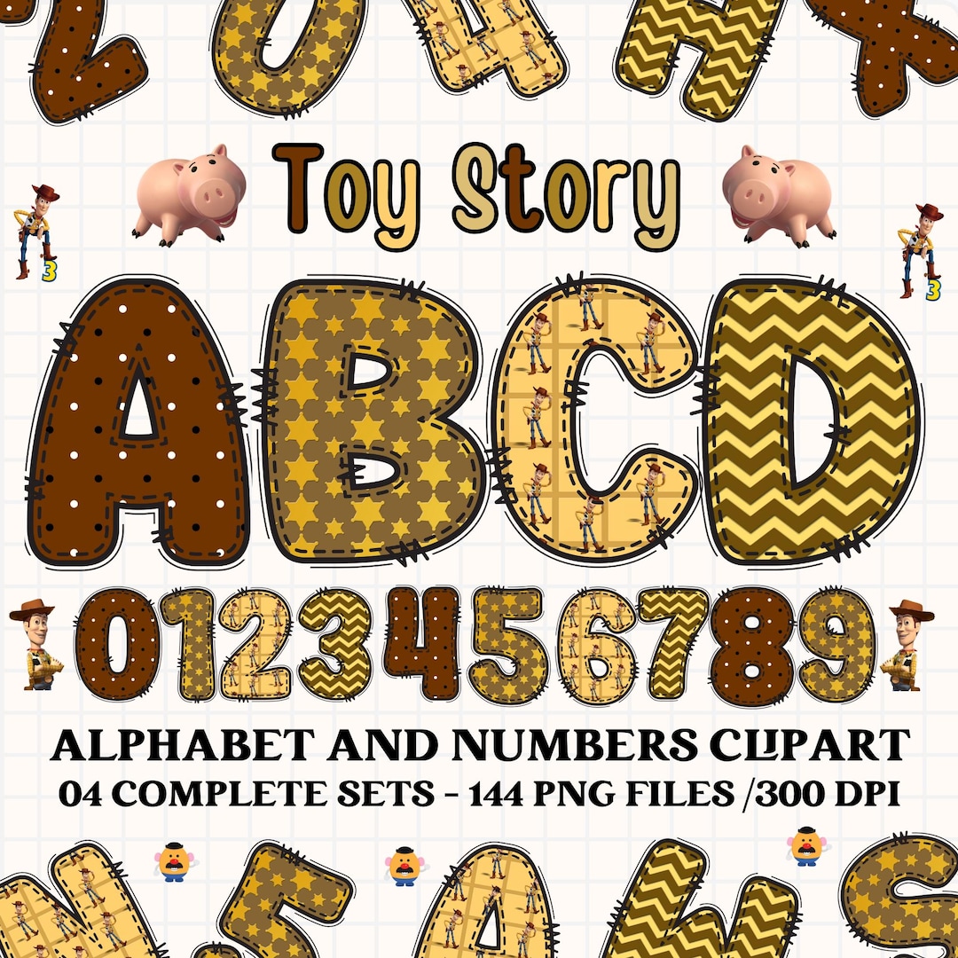 Toy Story Alphabet Clipart 300dpi Transparent PNG. Toy Story Clipart ...
