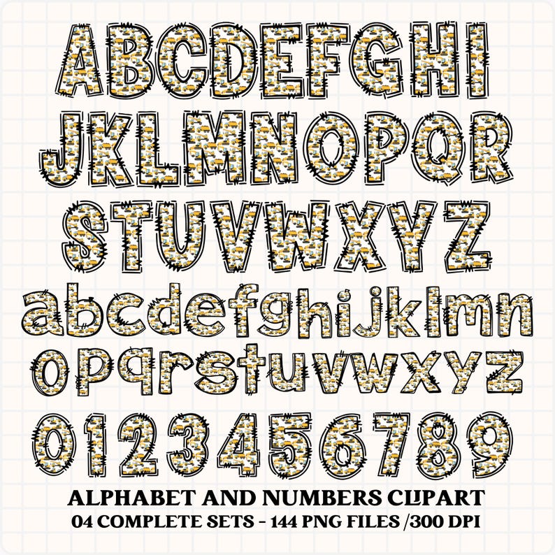 Construction Alphabet Clipart PNG. 4 Styles With Construction Cliparts ...