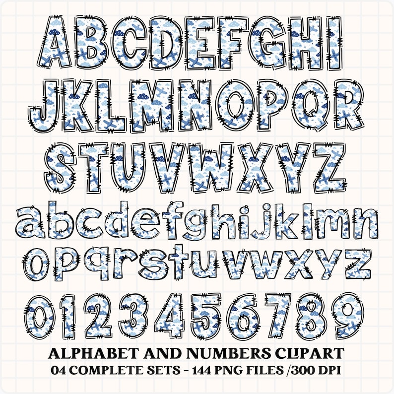 Baby Boy Alphabet Clipart PNG. 4 Styles With Baby Boy Cliparts. Baby ...