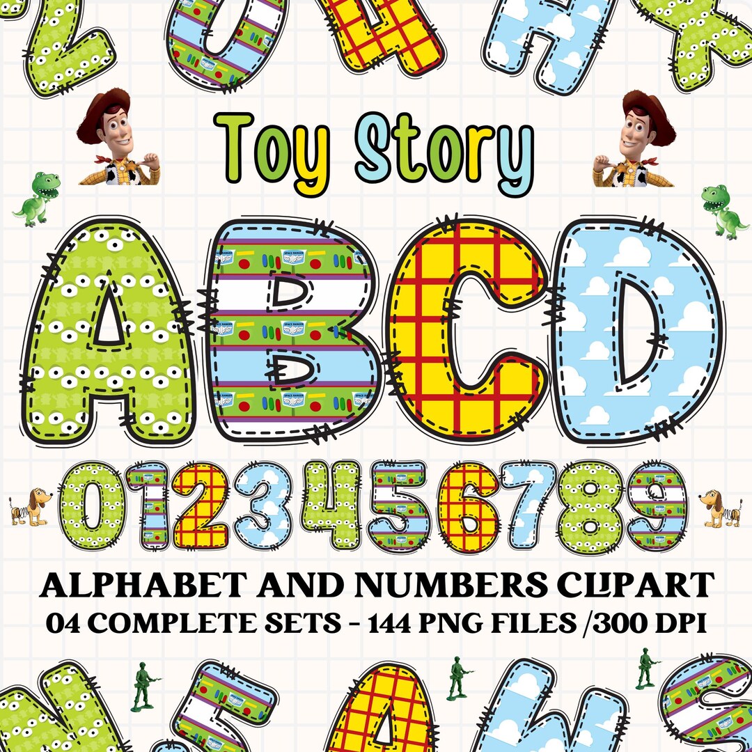 Toy Story Alphabet Clipart 300dpi Transparent PNG. Toy Story Clipart ...