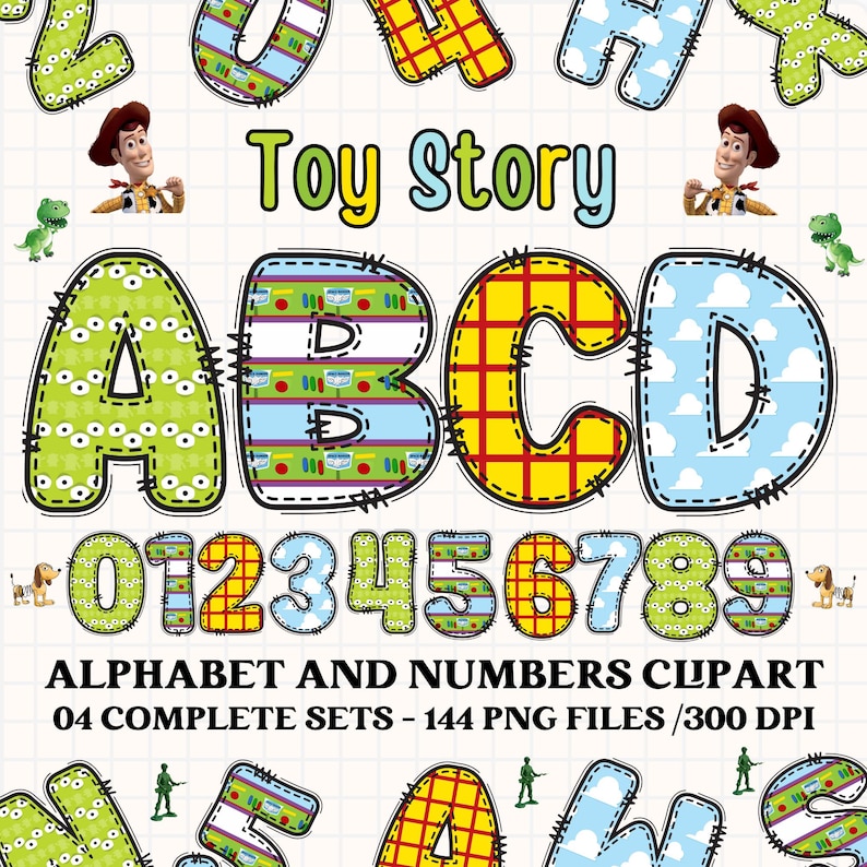 Toy Story Alphabet Clipart 300dpi Transparent PNG. Toy Story Clipart ...