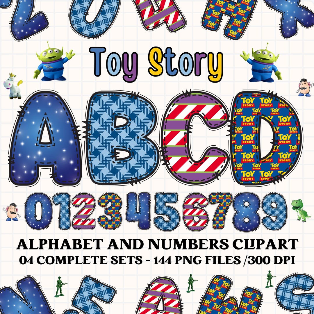 Toy Story Alphabet Clipart 300dpi Transparent PNG. Toy Story Clipart ...